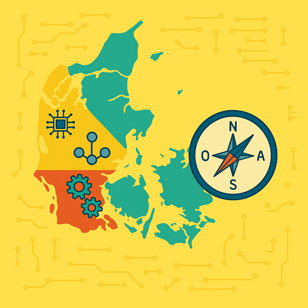 AI-kompasset peger frem: Nu tæller landkortet 147 AI-projekter